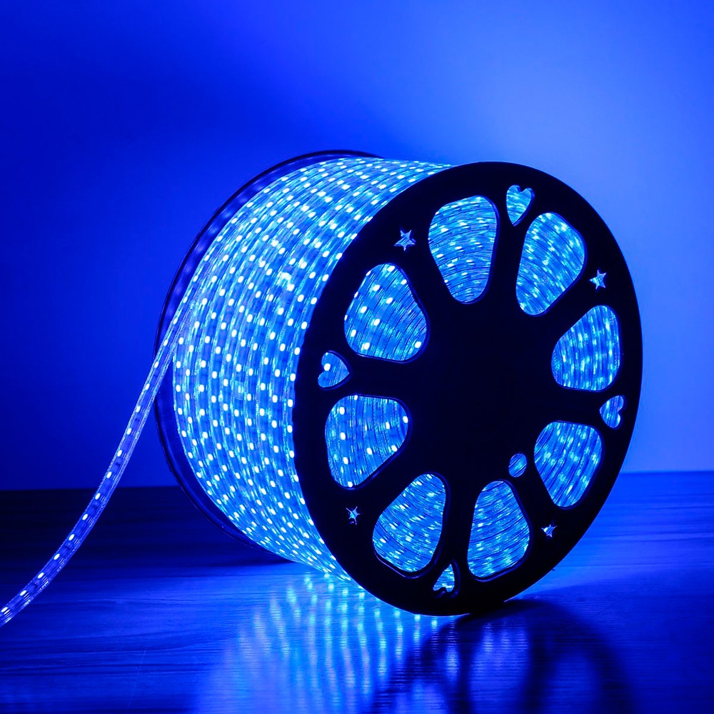 Lampu Led Rope Light Smd 3528 Outdoor Biru 100 Meter - Solusi Lampu