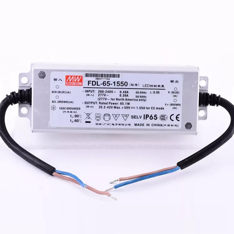 Mean Well Constant Current Mode LED Driver FDL-65 series